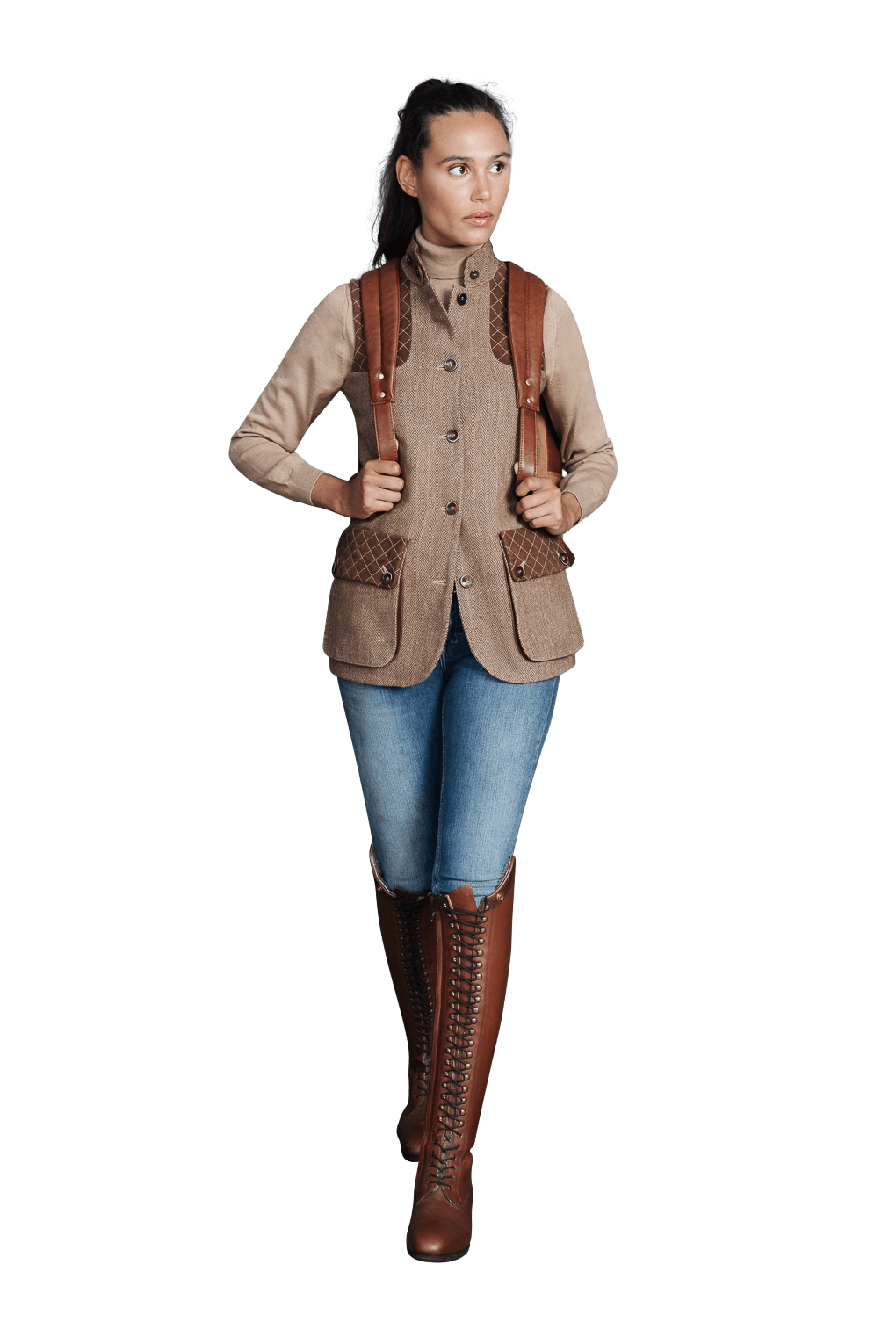 SHOOTER TWEED LADY Chestnut - COLONIAIRE